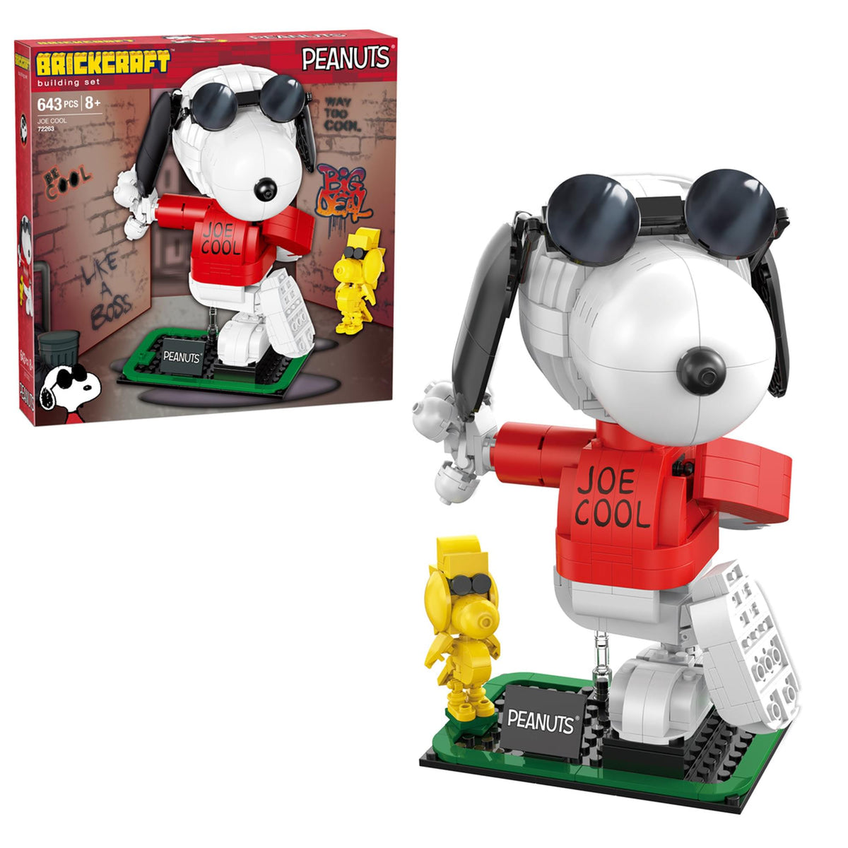 Peanuts Joe Cool 642-Piece Building Set — MeTV Mall