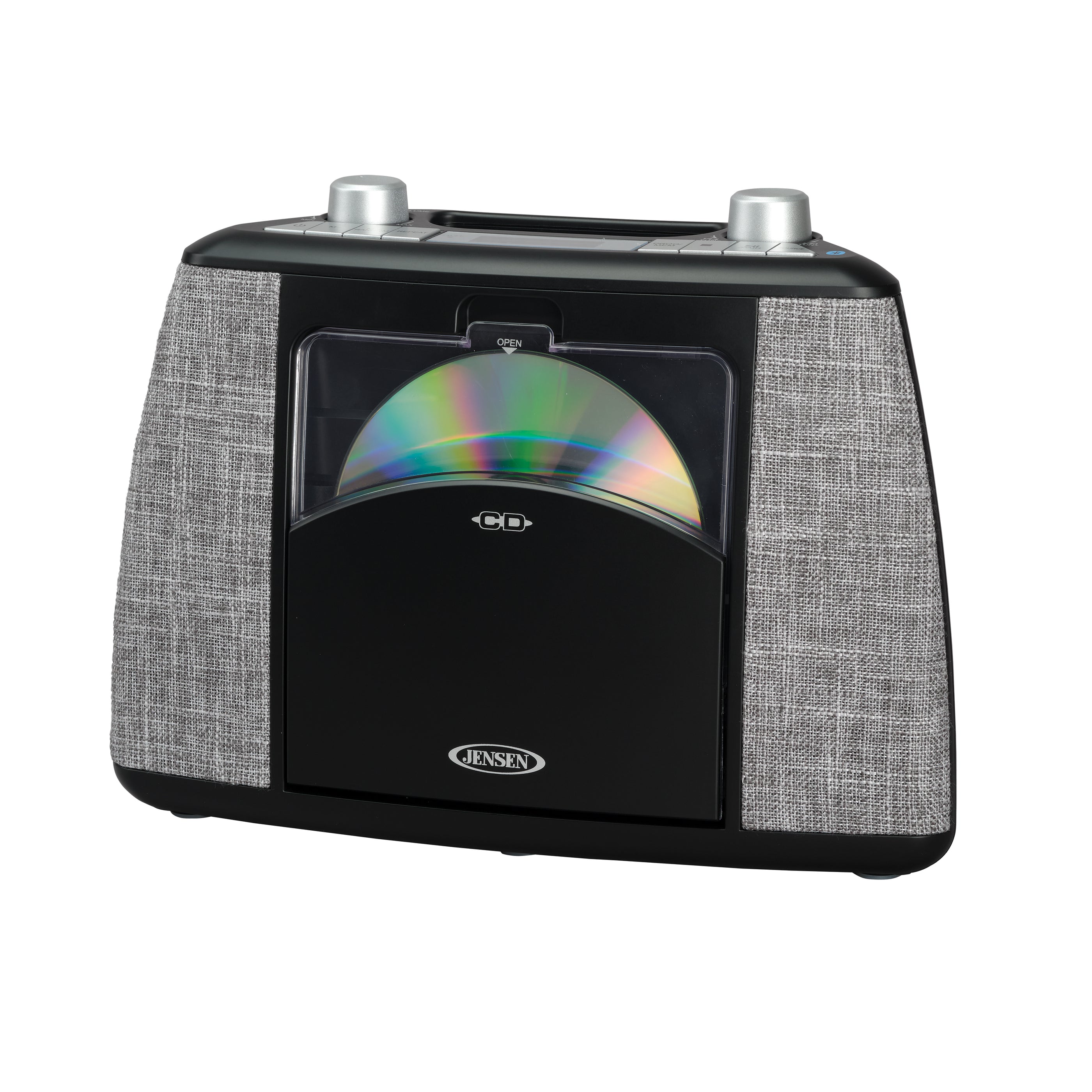 Jensen Portable Bluetooth CD Music System (Black) — MeTV Mall