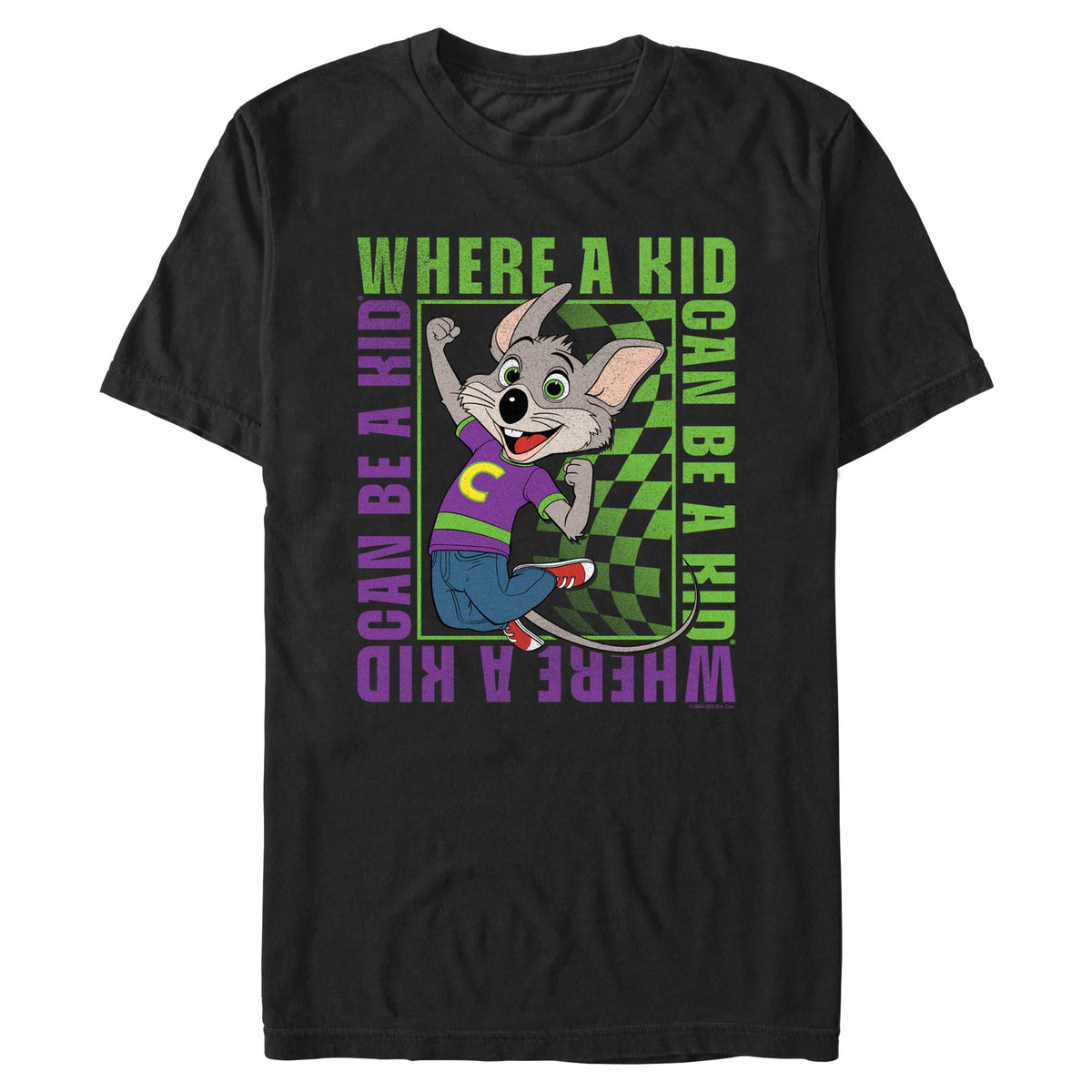 Chuck E Cheese Where Kids Are Kids Men's T-Shirt — MeTV Mall