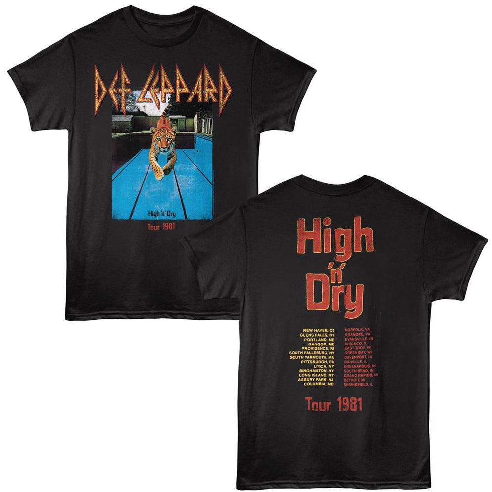 Def Leppard - High 'n' Dry '81 Tour (Front & Back) — MeTV Mall