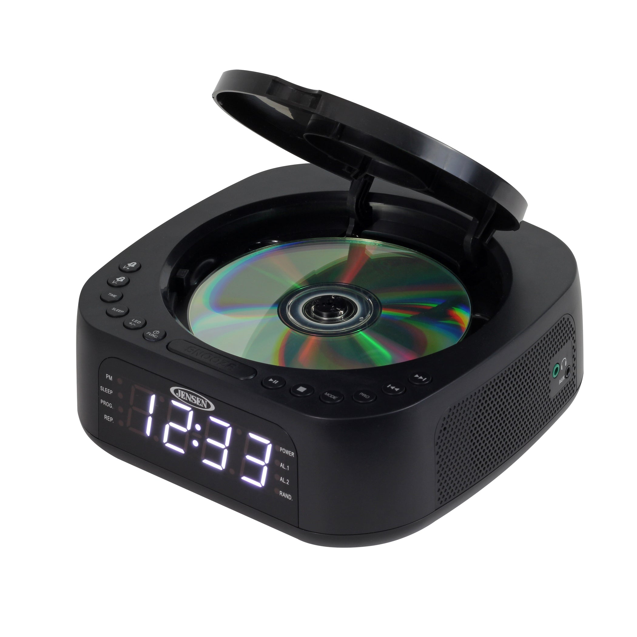 Jensen Stereo CD Player with FM Digital Dual Alarm Clock Radio — MeTV Mall