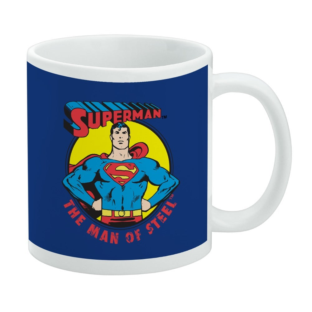 Superman - Man of Steel Mug (Distressed Font) — MeTV Mall