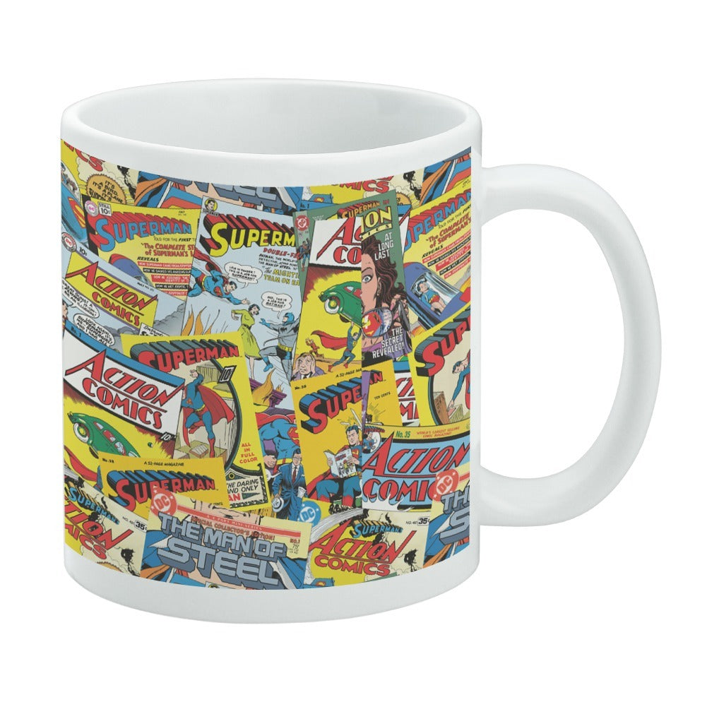 Superman - Comic Collage Mug — MeTV Mall