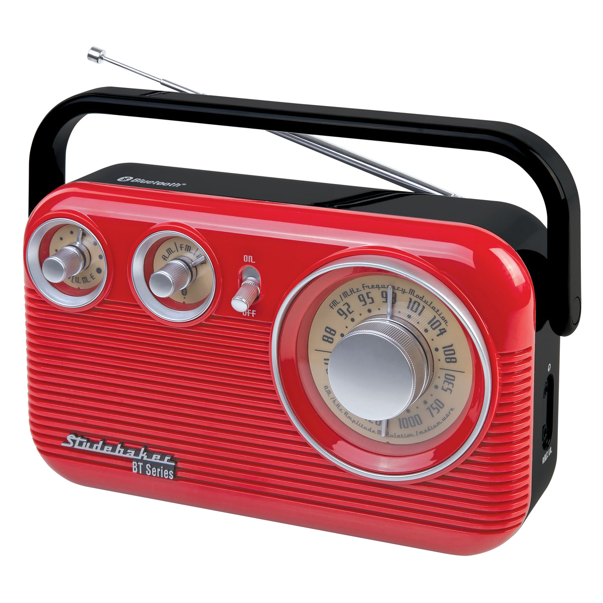 Studebaker 80's Retro Portable AM/FM Radio with Bluetooth — MeTV Mall