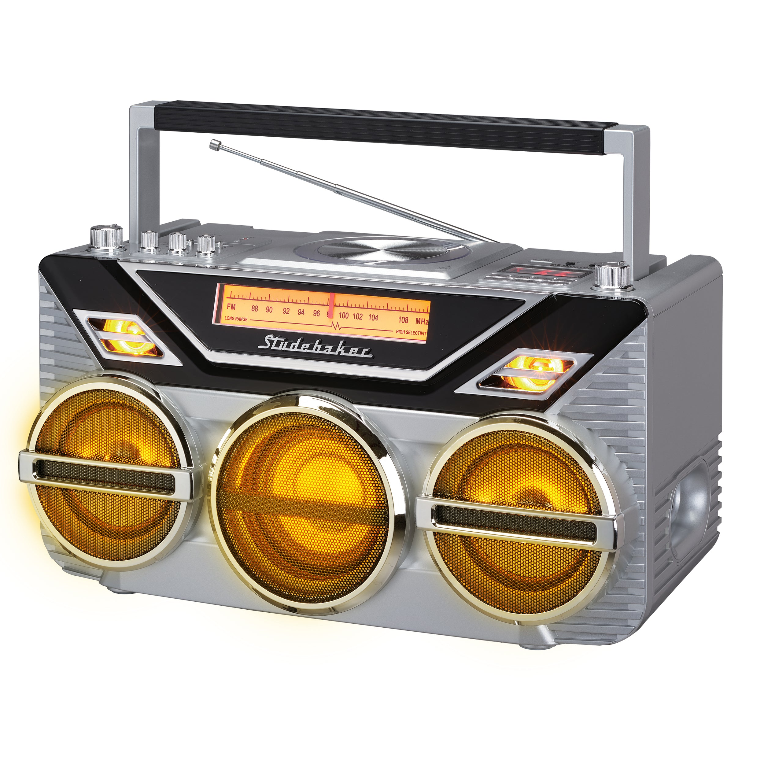 Studebaker Portable Avanti Stereo Boombox with Bluetooth/CD/FM Stereo ...