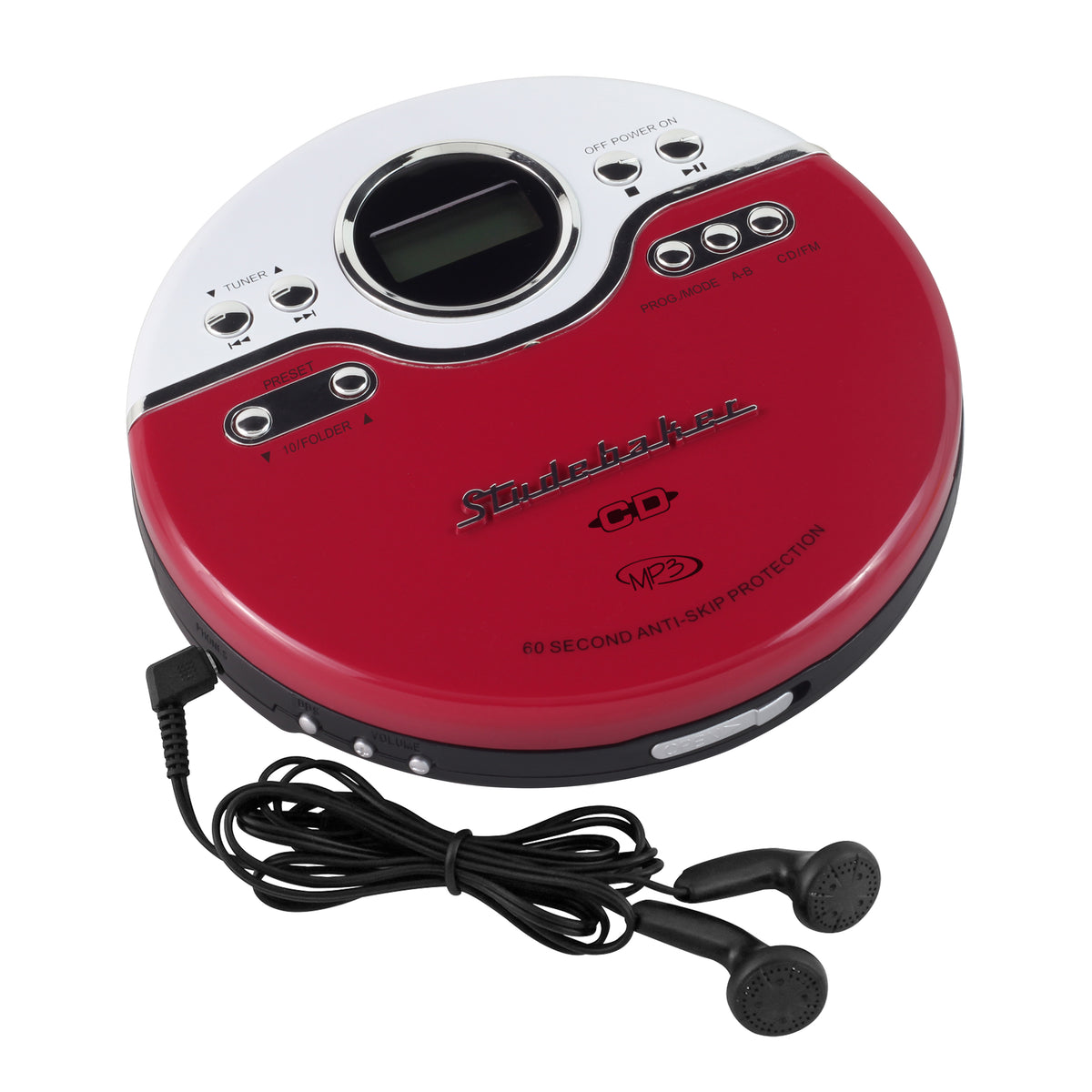 Studebaker Retro Joggable Personal CD Player with FM Radio — MeTV Mall