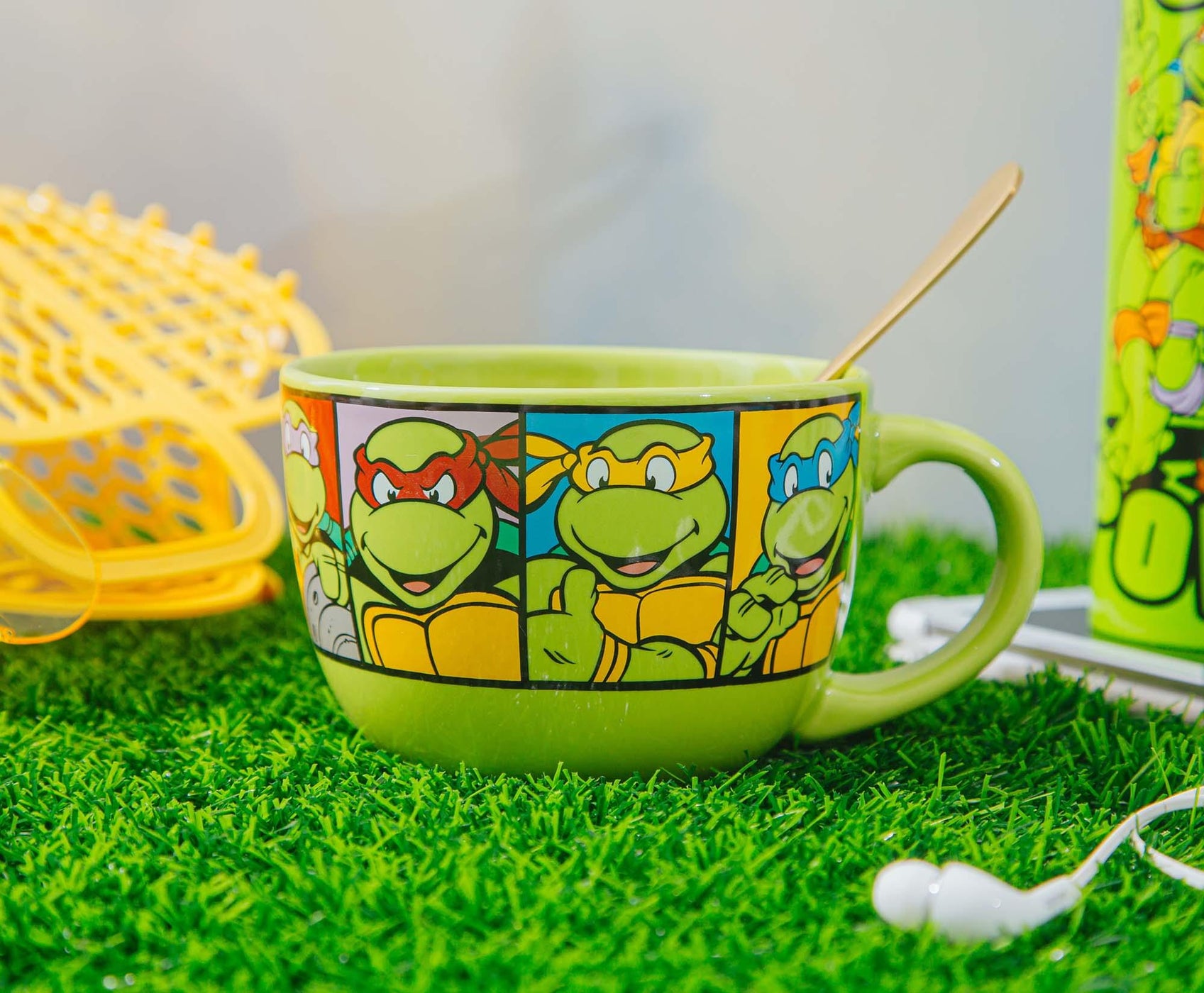 Teenage Mutant Ninja Turtles Characters Ceramic Soup Mug | Holds 24 Ou ...