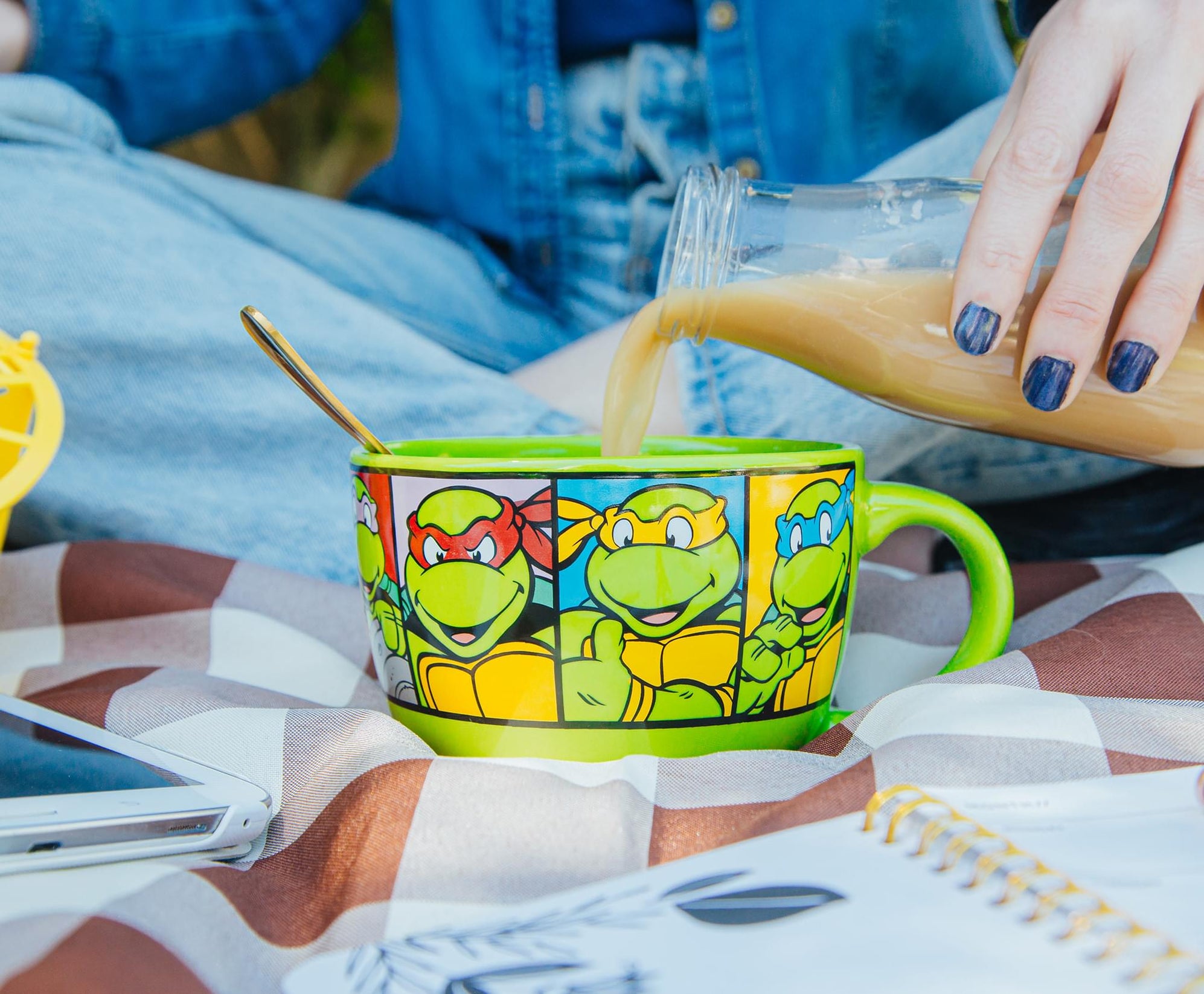 Teenage Mutant Ninja Turtles Characters Ceramic Soup Mug | Holds 24 Ou ...
