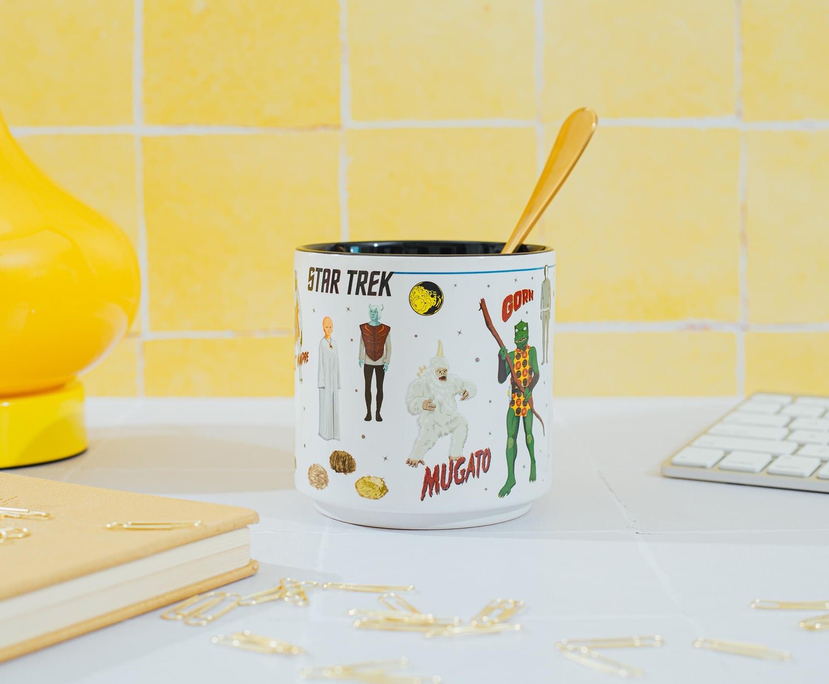 Star Trek Aliens, Villains, and Crew Stackable Ceramic Mug | Holds 13 ...