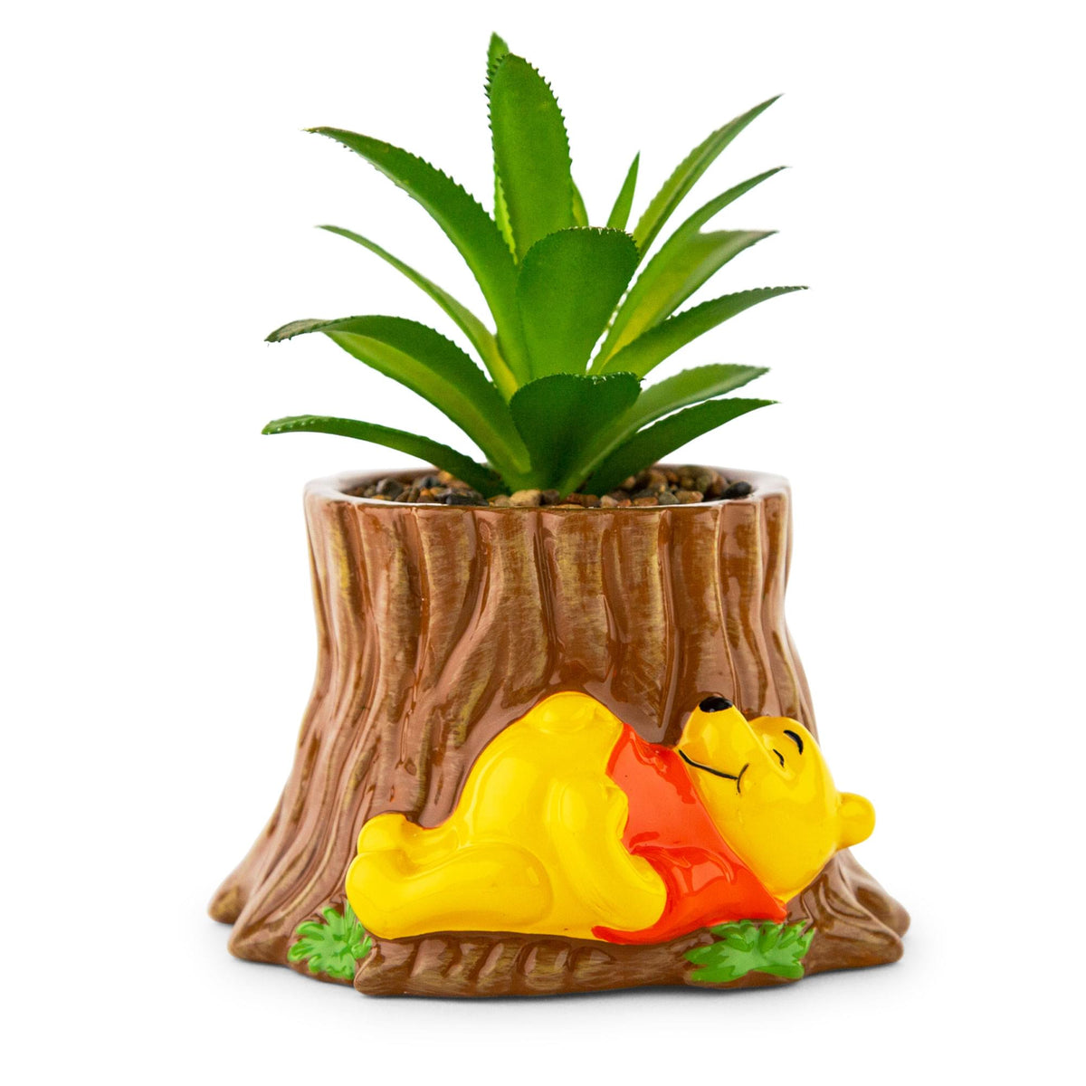 Disney Winnie the Pooh Tree Stump 5-Inch Planter With Artificial Succu ...