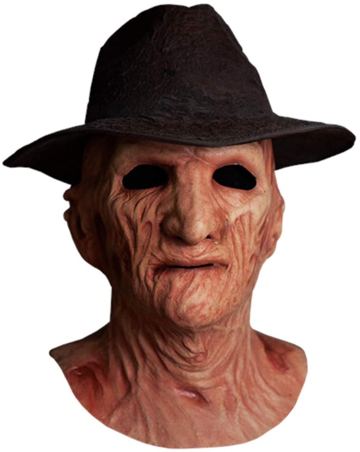 A Nightmare On Elm Street 2 Deluxe Freddy Adult Latex Mask w/ Fedora H ...