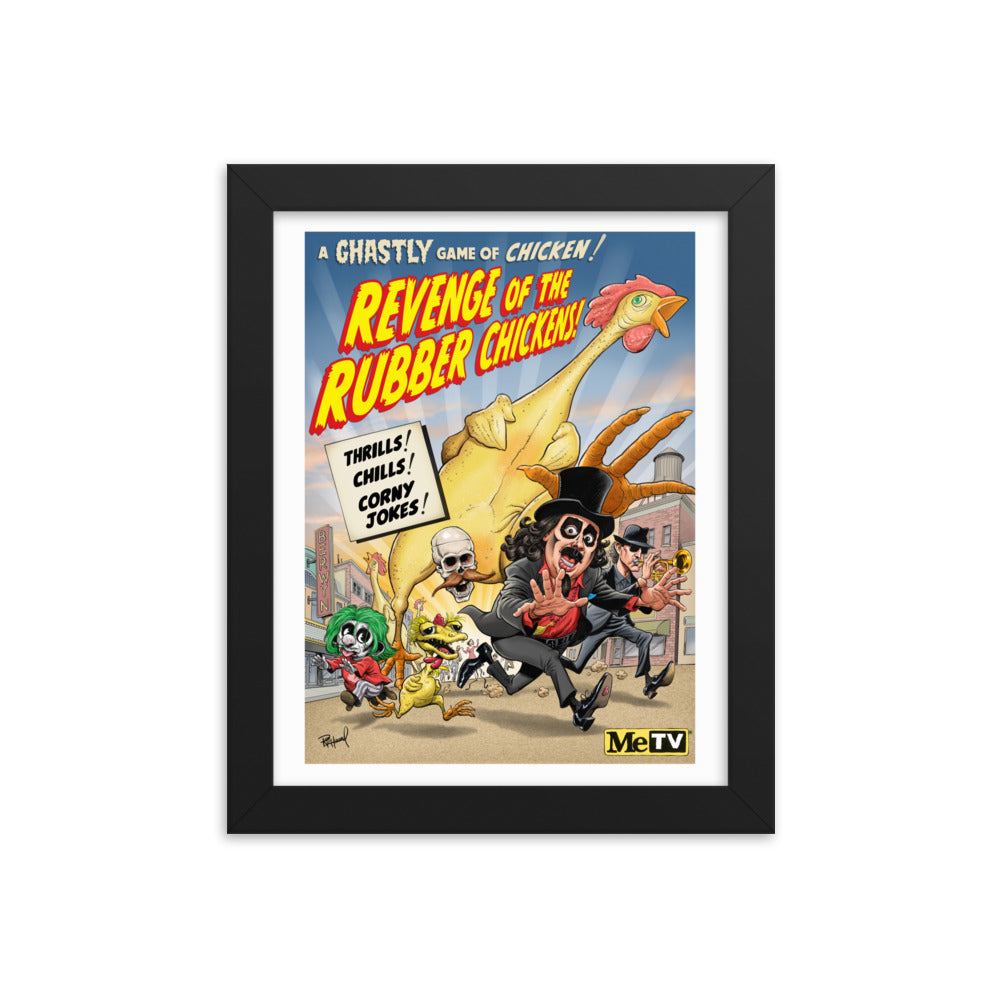 "Revenge of the Rubber Chickens" Svengoolie® Art Print by Tom Richmond ...
