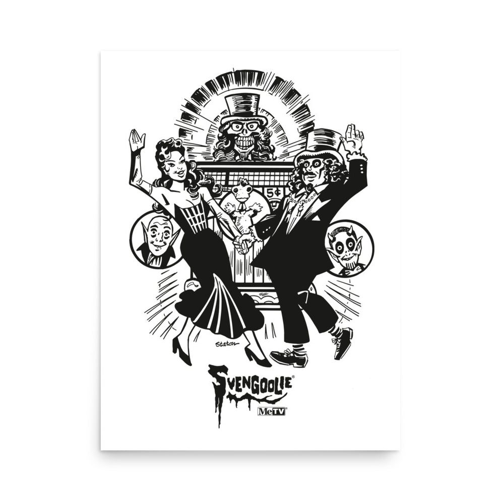 "Sven Boogie" Svengoolie® Poster by Joe Staton (2025 Series) — MeTV Mall