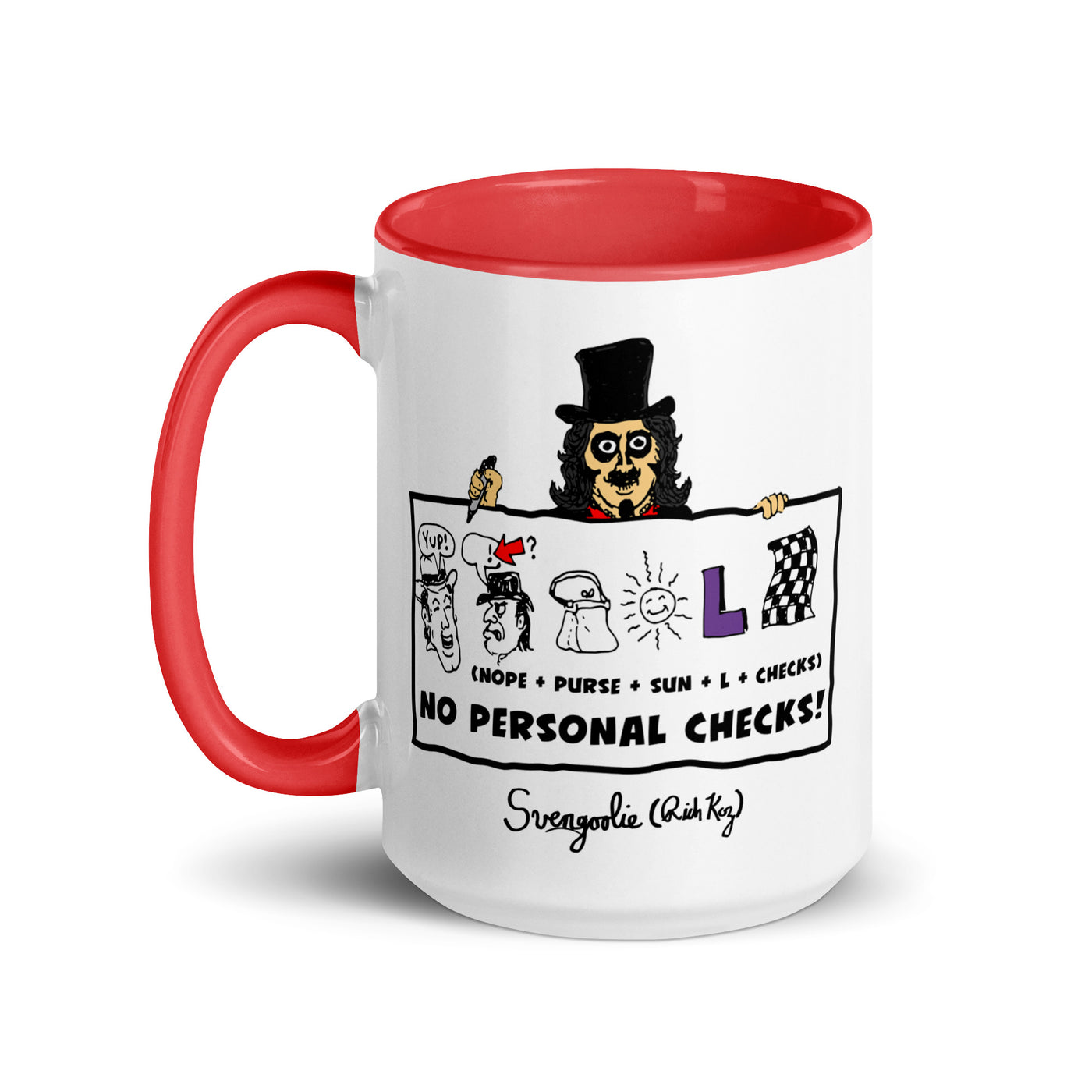 "Too Drawn Out" Svengoolie® Ceramic Mug by Rich Koz — MeTV Mall