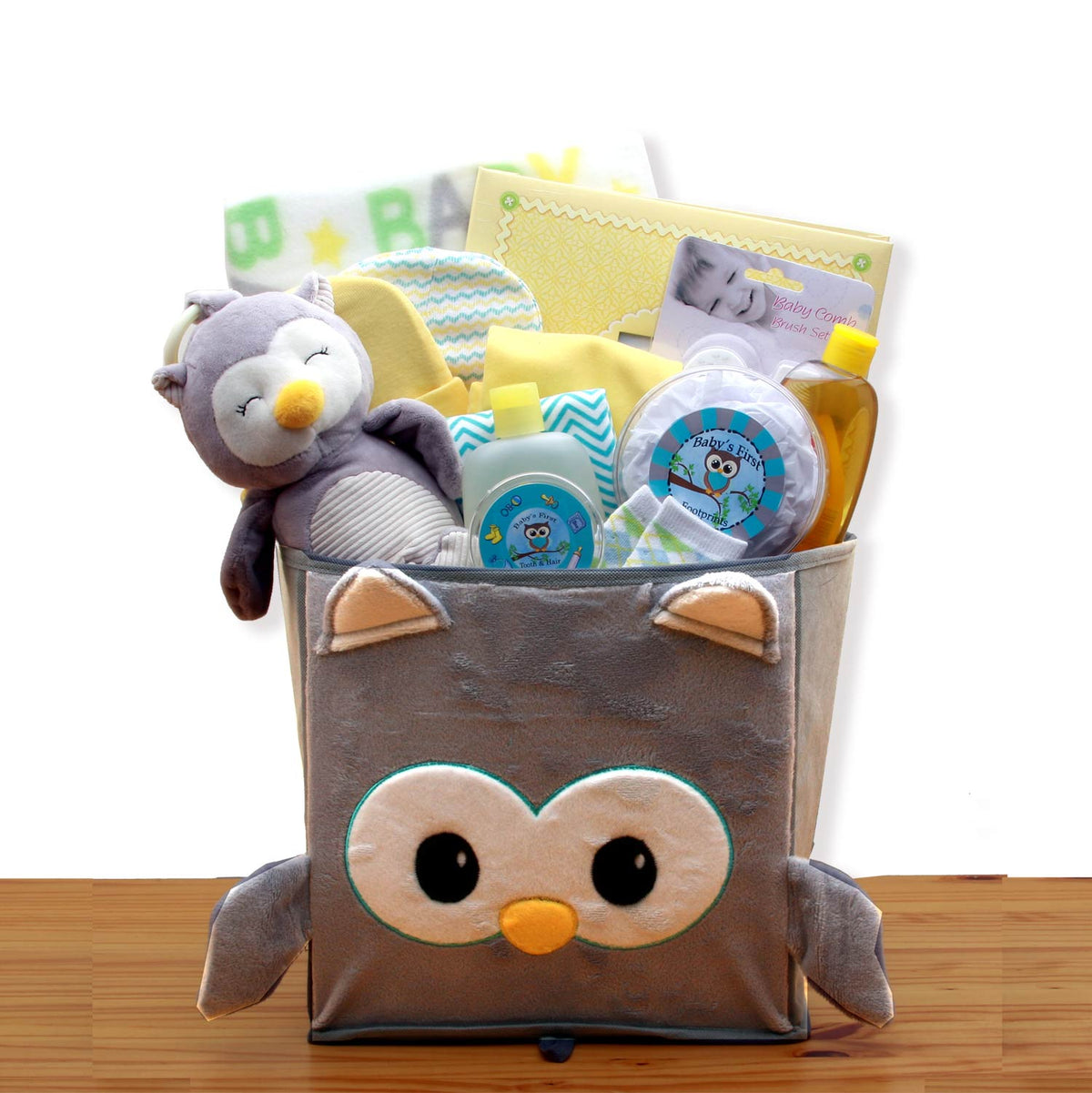 A Little Hoot New Baby Gift Basket — MeTV Mall