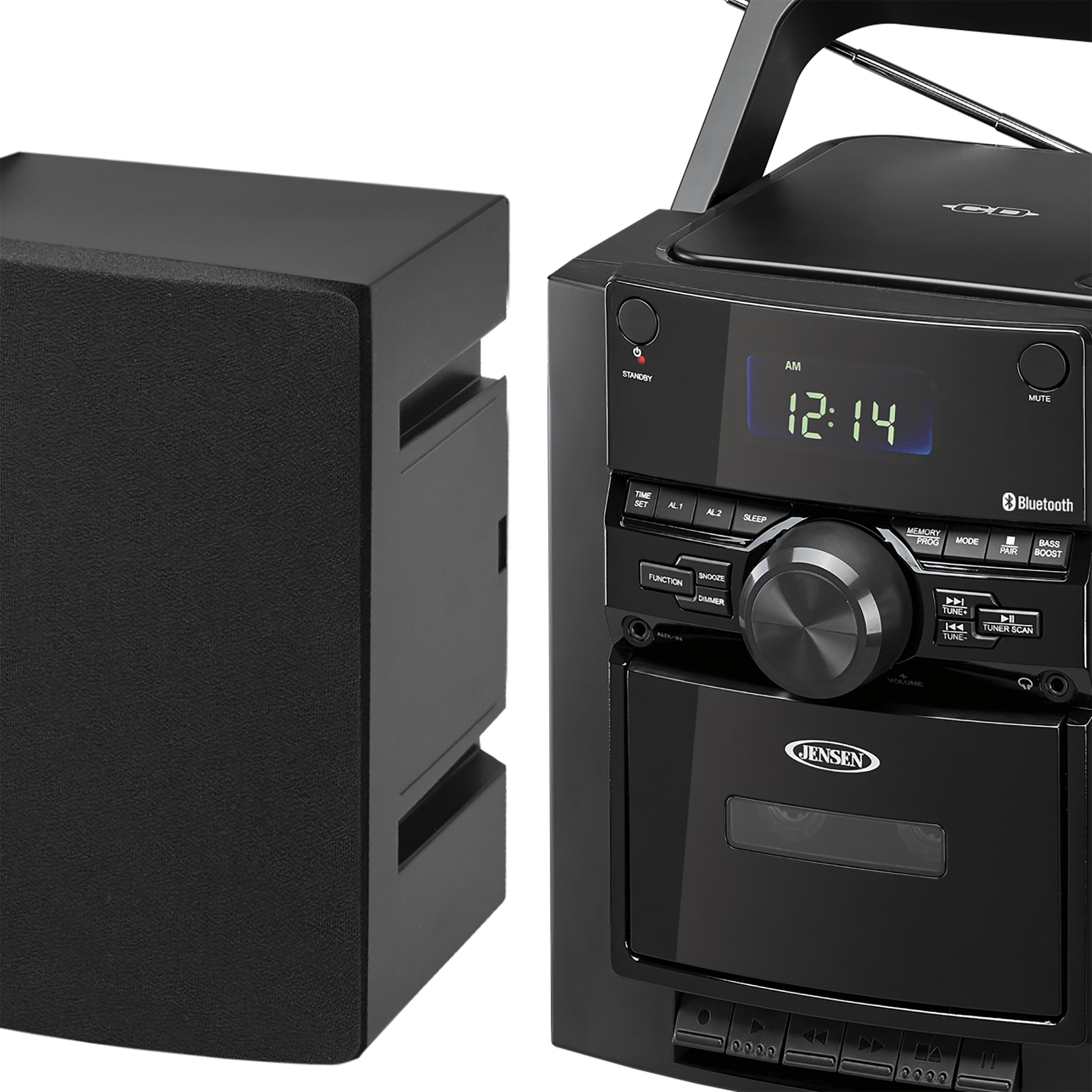Jensen Portable Stereo Bluetooth CD Music System with Cassette and Dig ...