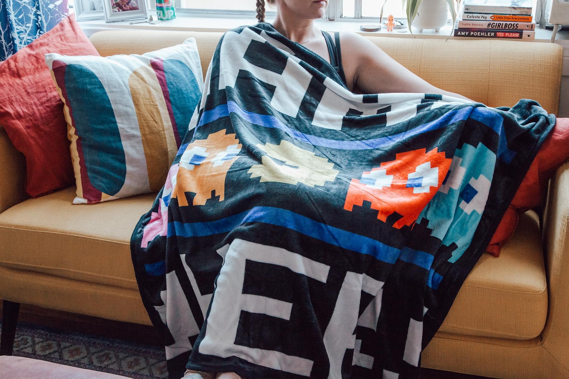 Pac-Man "Game Over" Fleece Throw Blanket | 45 x 60 Inch Cozy Blanket ...