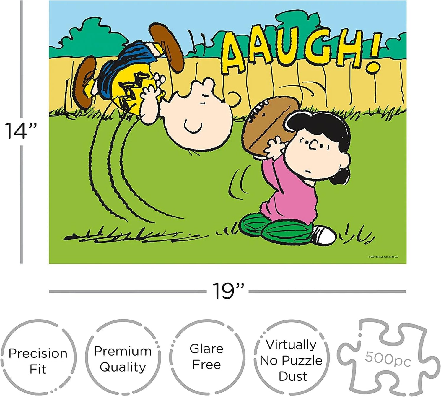 Peanuts Lucy Football 500 Piece Jigsaw Puzzle | Free Shipping — MeTV Mall