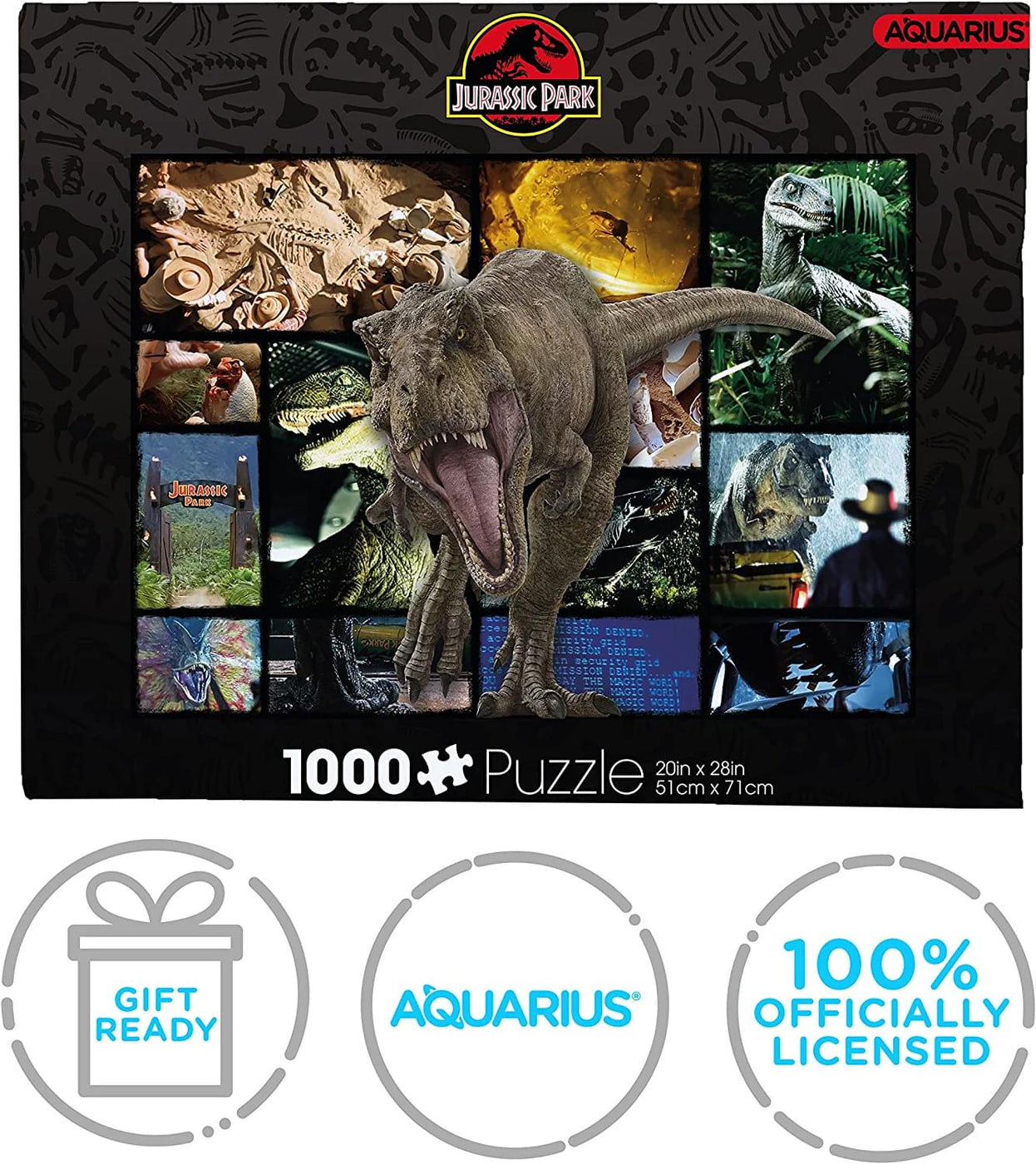 Jurassic Park Collage 1000 Piece Jigsaw Puzzle | Free Shipping — MeTV Mall