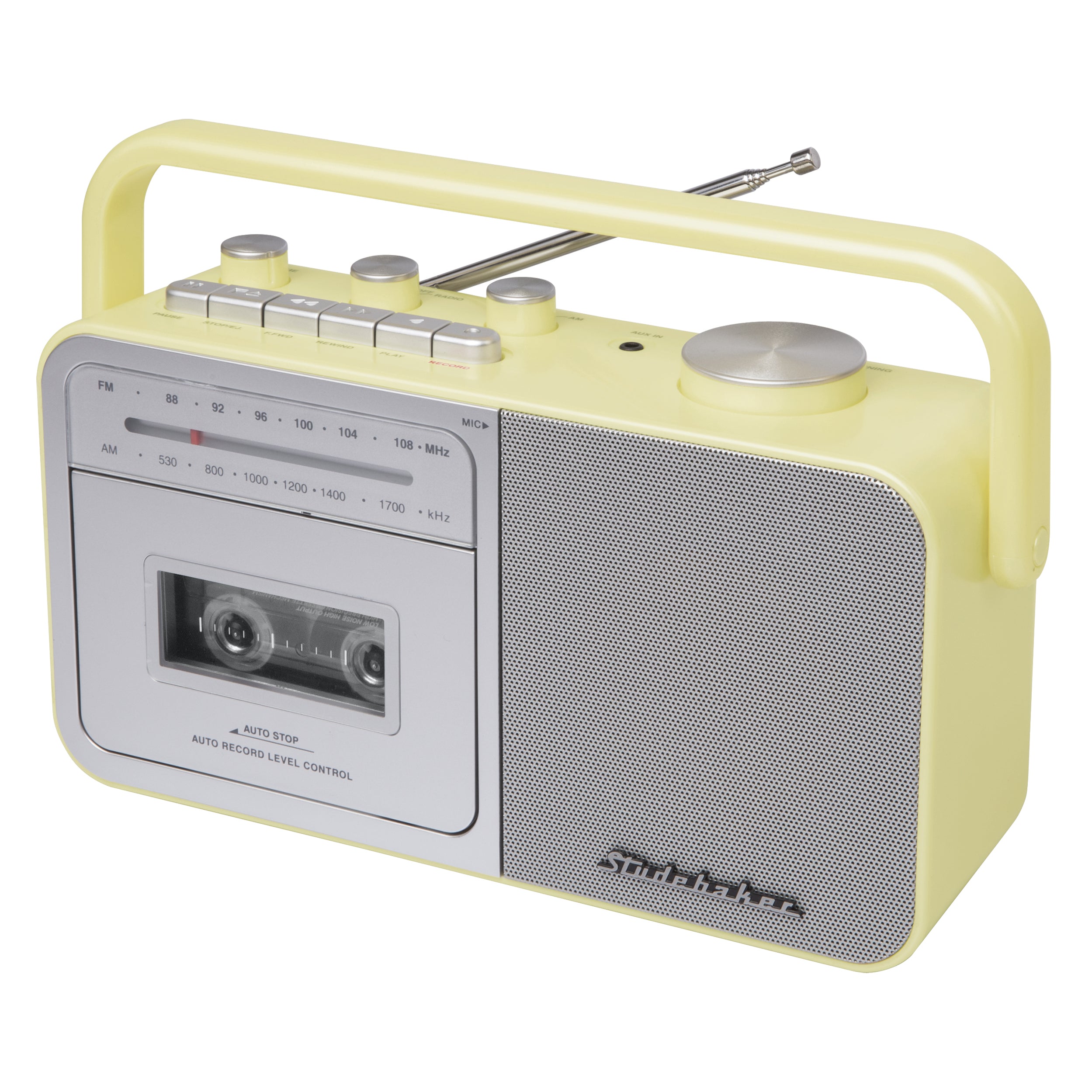 Studebaker 80's Portable Cassette Player/Recorder with AM/FM Radio ...