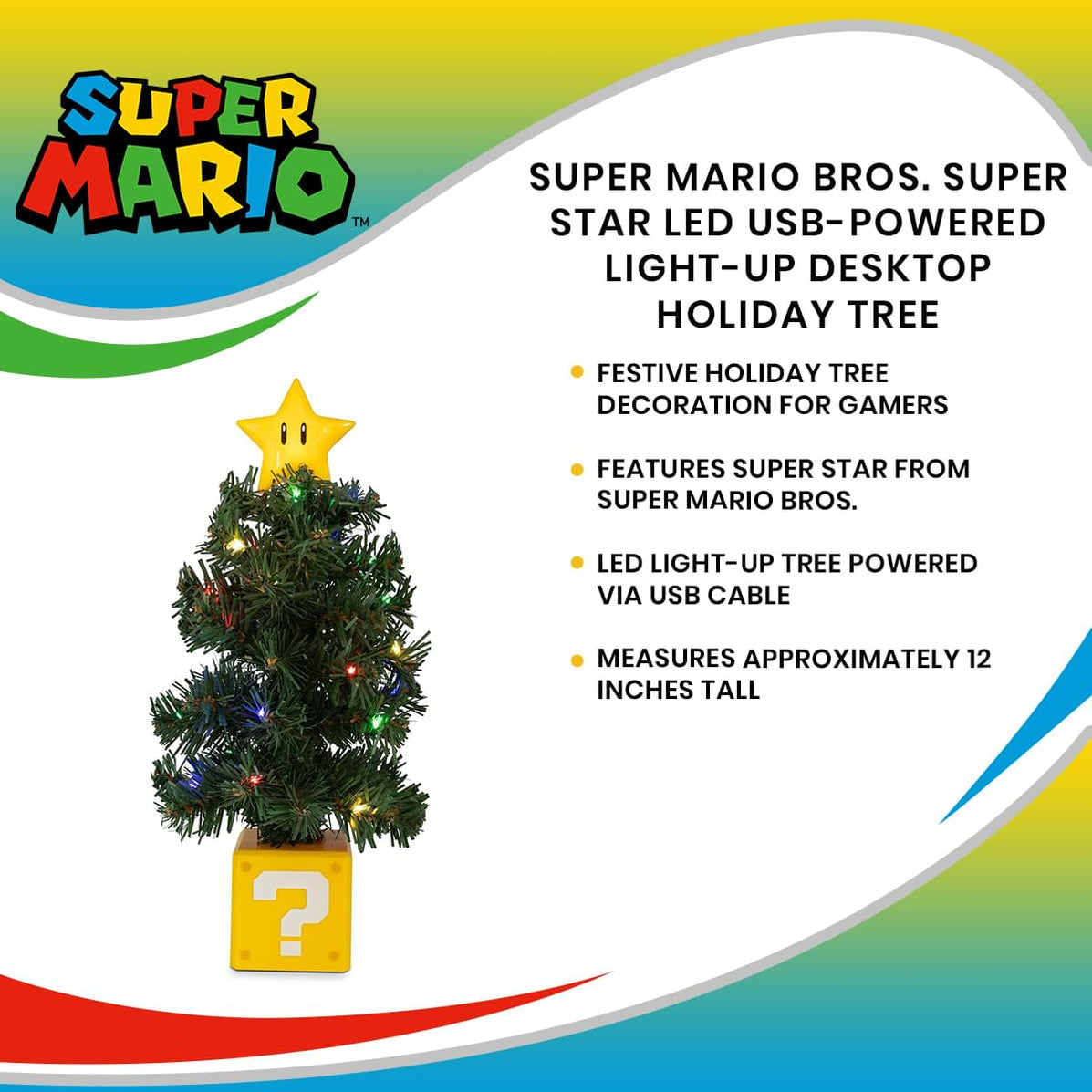 Super Mario LED USB Plug-In Holiday Tree | Free Shipping — MeTV Mall