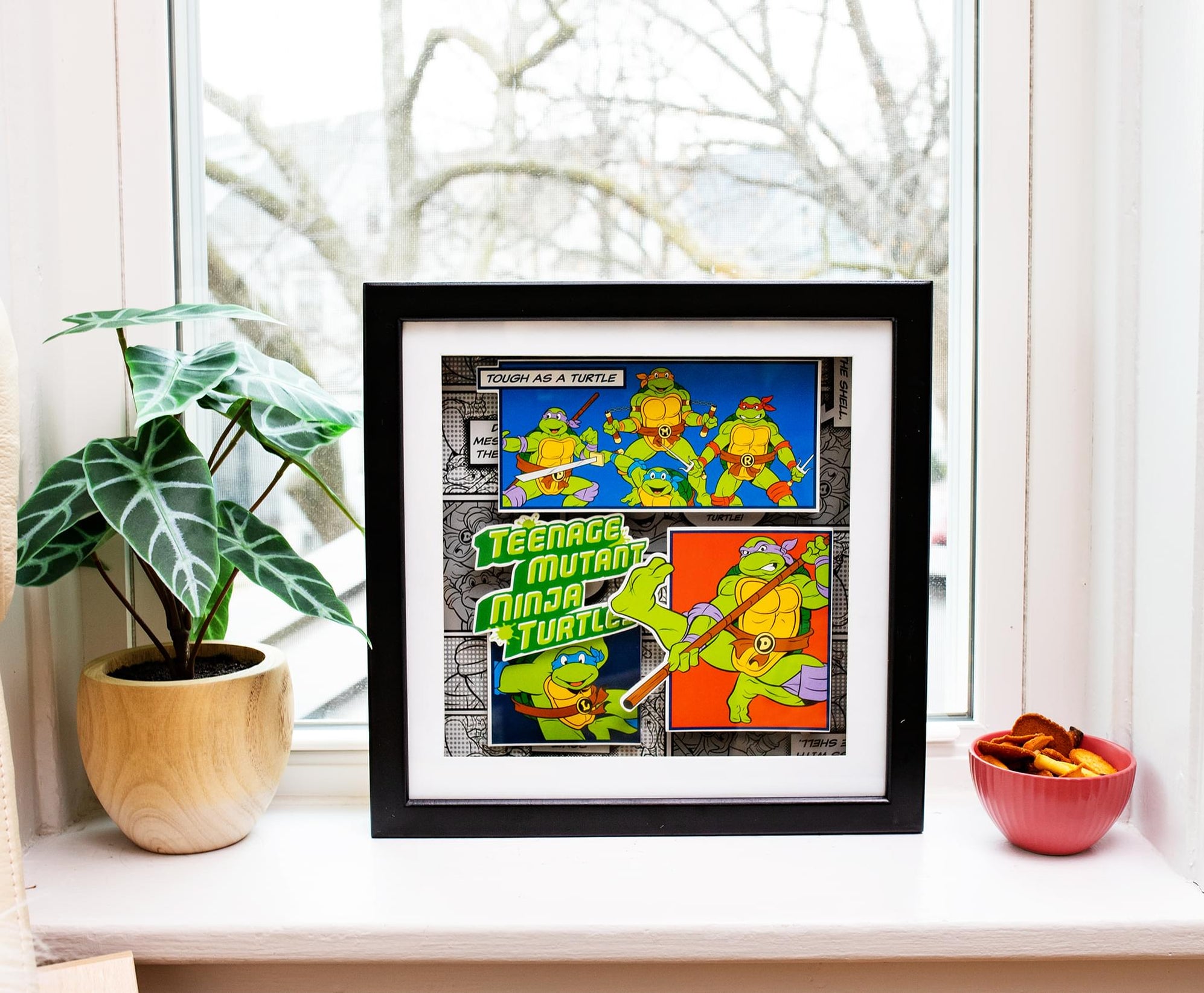 Teenage Mutant Ninja Turtles Wood Frame 3D Shadow Box Wall Art | 14 x ...