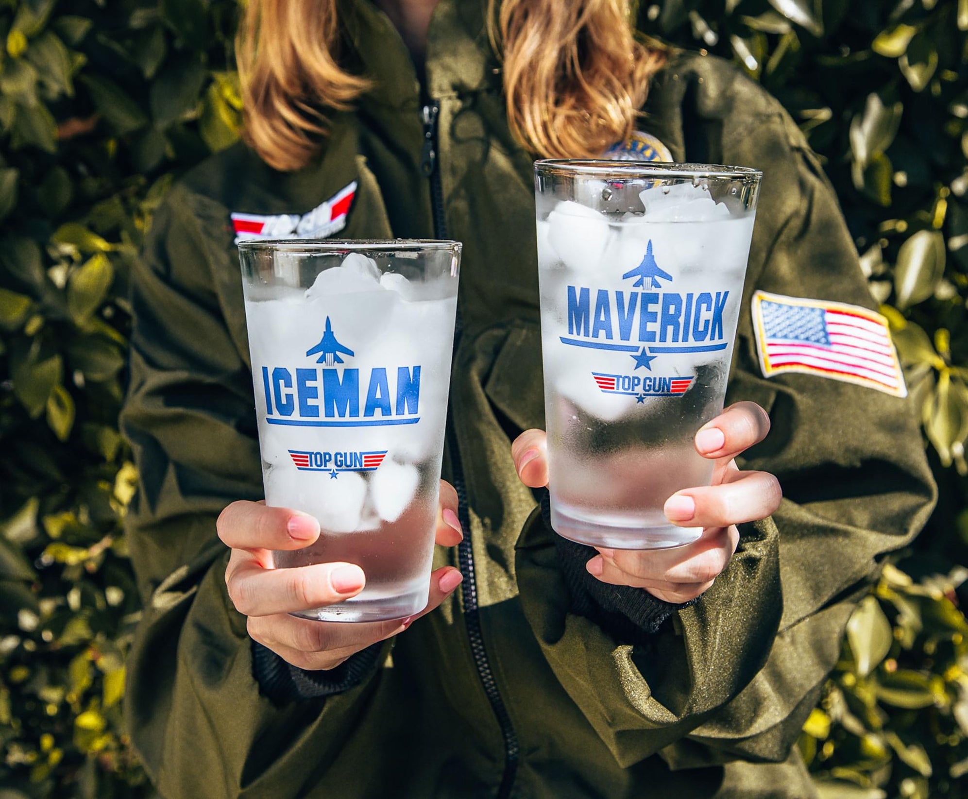 Top Gun Maverick and Iceman 20-Ounce Pint Glasses | Set of 2 — MeTV Mall